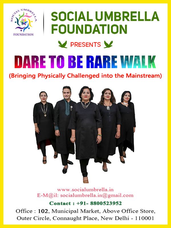 Dare to Be Rare Walk – Social Umbrella
